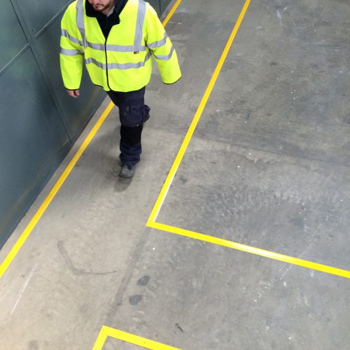 GRP Line Marking Strip 3000mm x 50mm | Permanent Safety Yellow Floor Marker